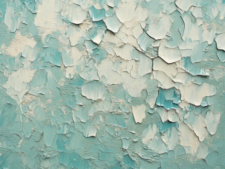Abstract Blue Grunge Texture with a Weathered and Peeling Paint Effect ...