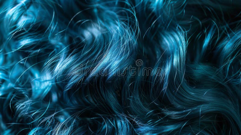 Abstract Blue Hair Texture Background Stock Illustration - Illustration ...