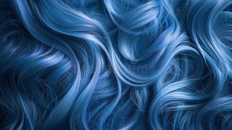 Abstract Blue Hair Texture Background Stock Illustration - Illustration ...