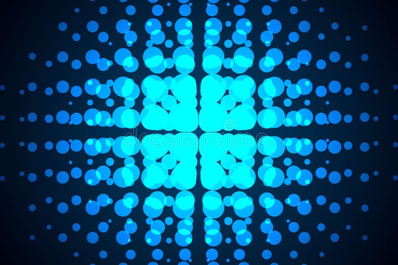 Abstract Blue Half Tone Spread on Stock Vector - Illustration of light ...