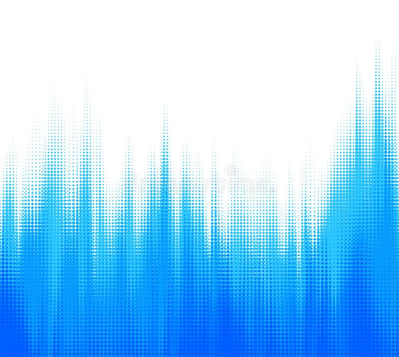 Abstract Blue Halftone Dotted Background Stock Vector - Illustration of ...