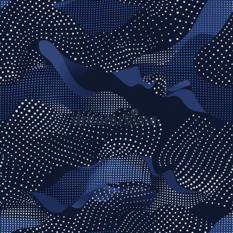Abstract Blue Halftone Pattern Background Design Stock Image - Image of ...