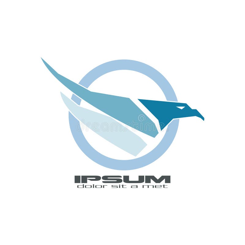 Abstract blue hawk stock vector. Illustration of freedom - 143419766