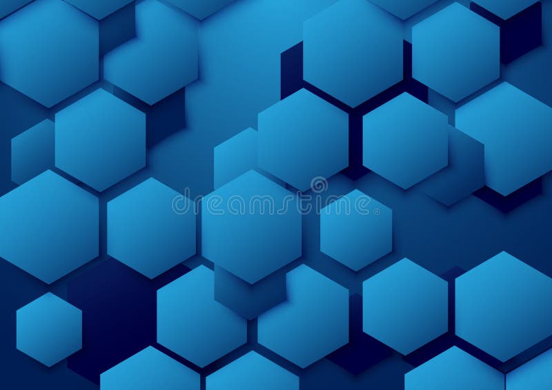 Blue Hexagon Brochure Annual Report Leaflet Flyer Template Design, Book ...