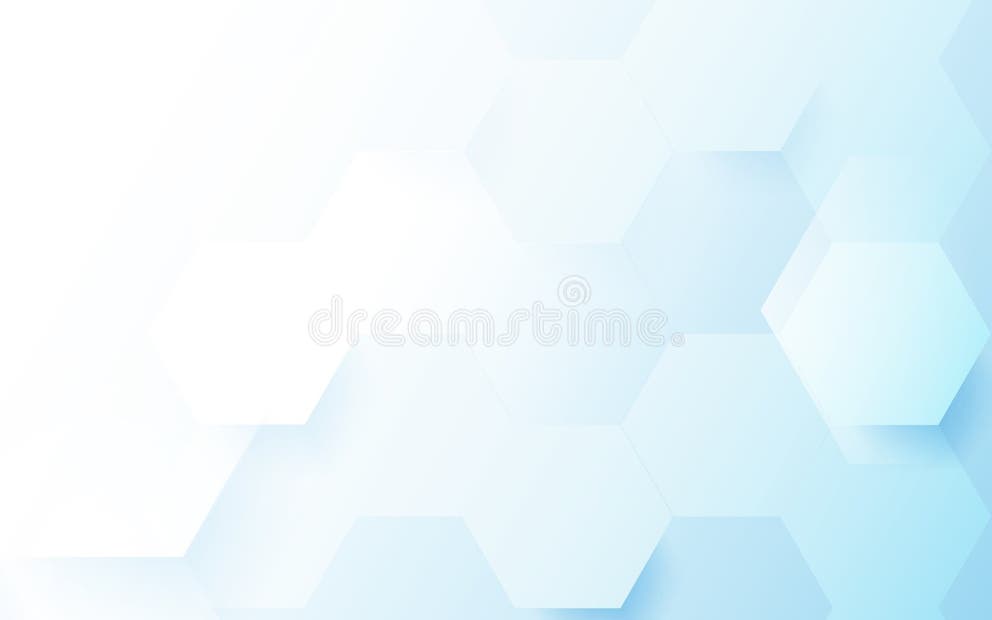 Abstract Blue Hexagonal Background Pattern with Soft Gradients Stock ...