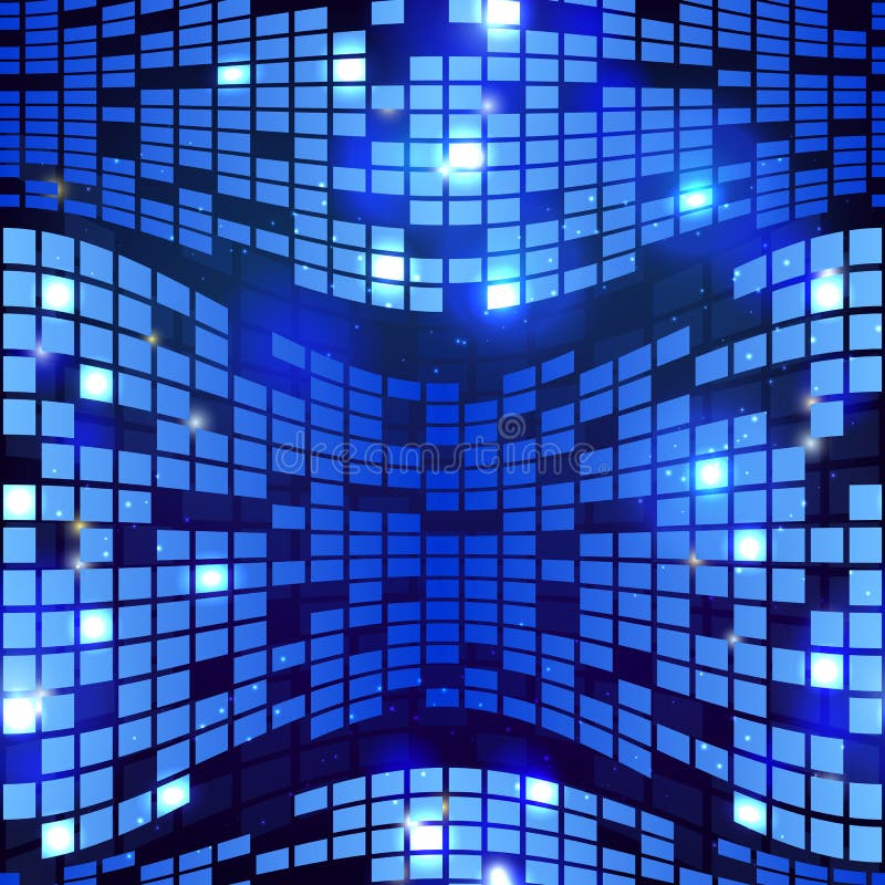 Abstract Blue Hi-tech Seamless Geometric Background Vector Stock Vector ...