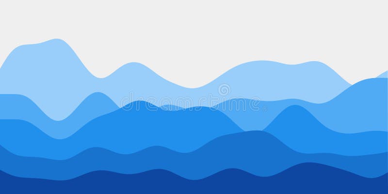 Abstract Blue Hills Background. Stock Vector - Illustration of ...