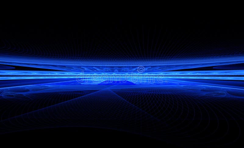 Abstract blue horizon stock illustration. Illustration of desktop ...