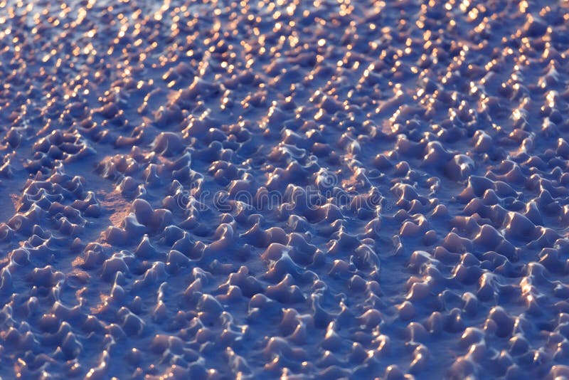 Abstract Blue Ice Background with Ripple Shaped Stucture Stock Image ...