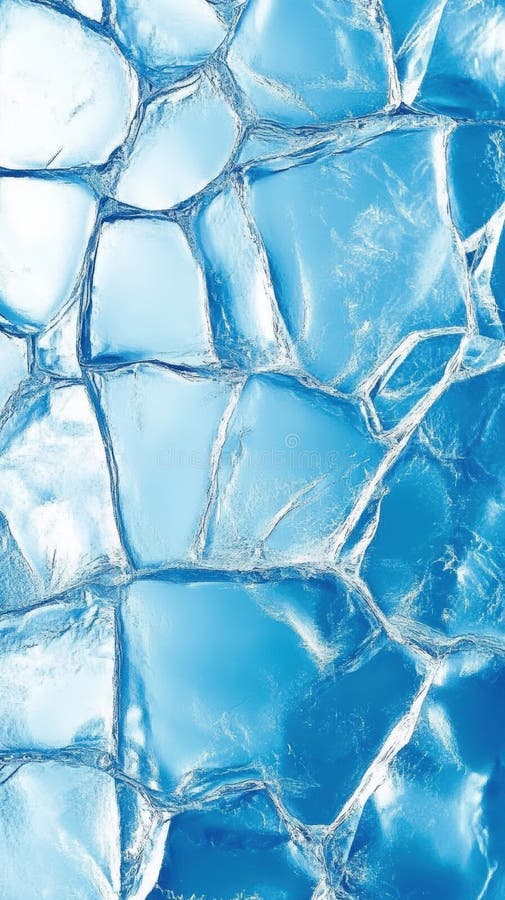 Abstract Blue Ice Background with Textured Patterns, Creating a Cool ...