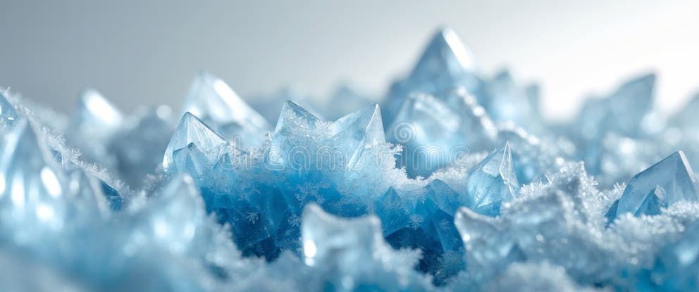 Abstract Blue Ice Crystal Background Texture. Stock Image - Image of ...
