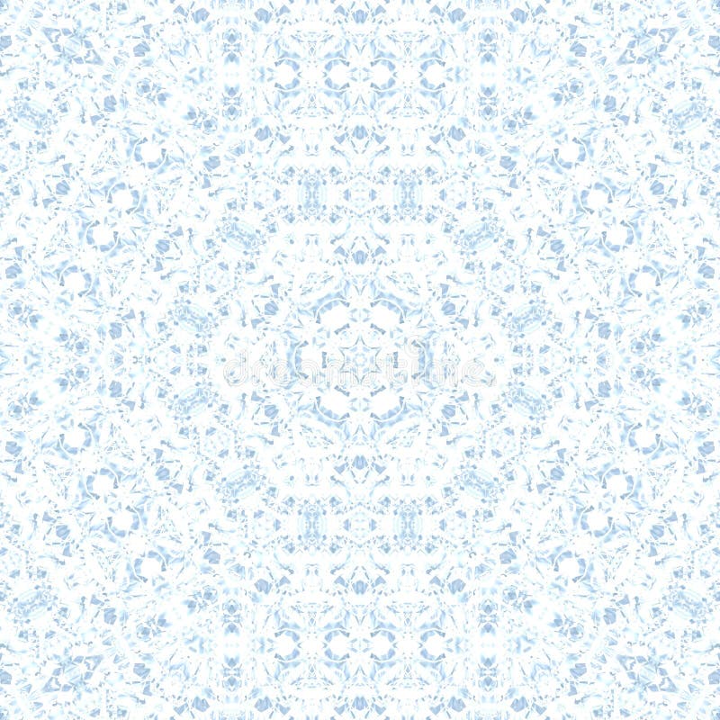 Abstract Blue Ice Pattern Symmetry. Illustration Stock Illustration ...