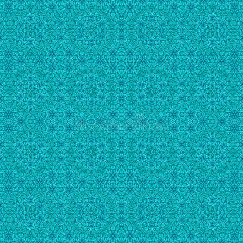Abstract Blue Ice Pattern Symmetry. Seamless Winter Stock Illustration ...