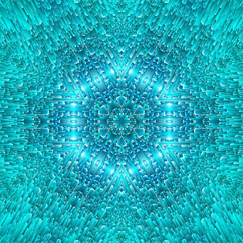 Abstract Blue Ice Pattern Symmetry. Texture Stock Illustration ...