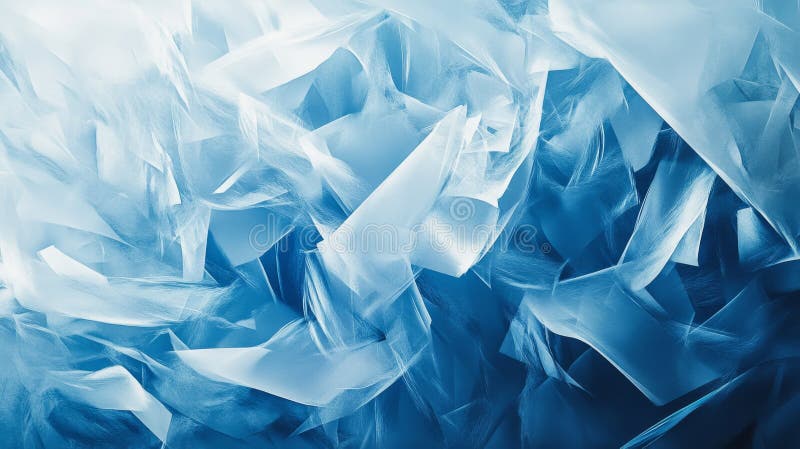 Abstract Blue Ice Texture with Sharp Edges and Smooth Layers Stock ...