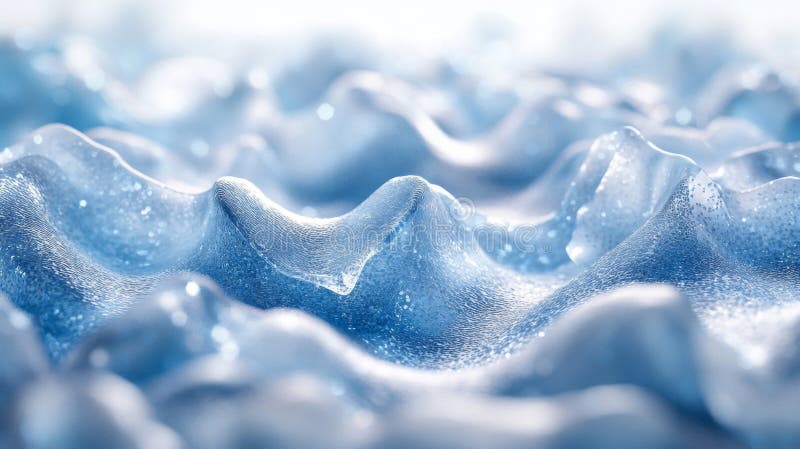 Abstract Blue Ice Waves stock illustration. Illustration of illuminated ...