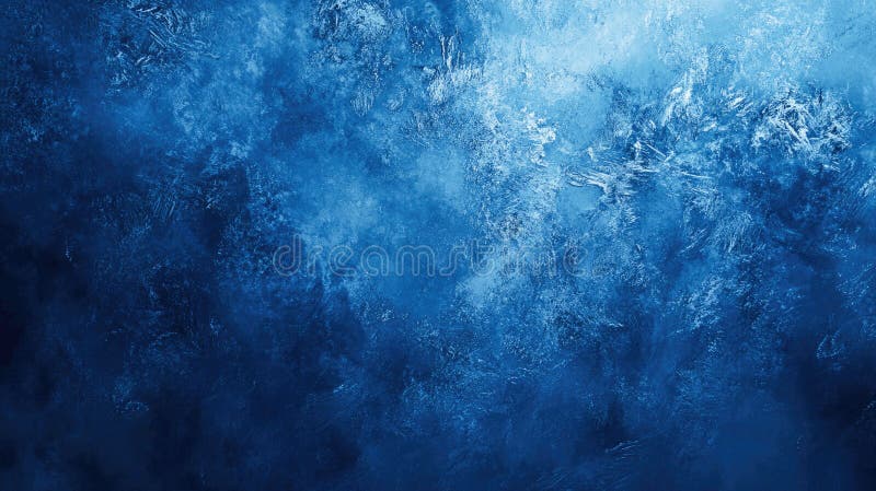 Abstract Blue Icy Texture with Various Shades and Patterns Representing ...