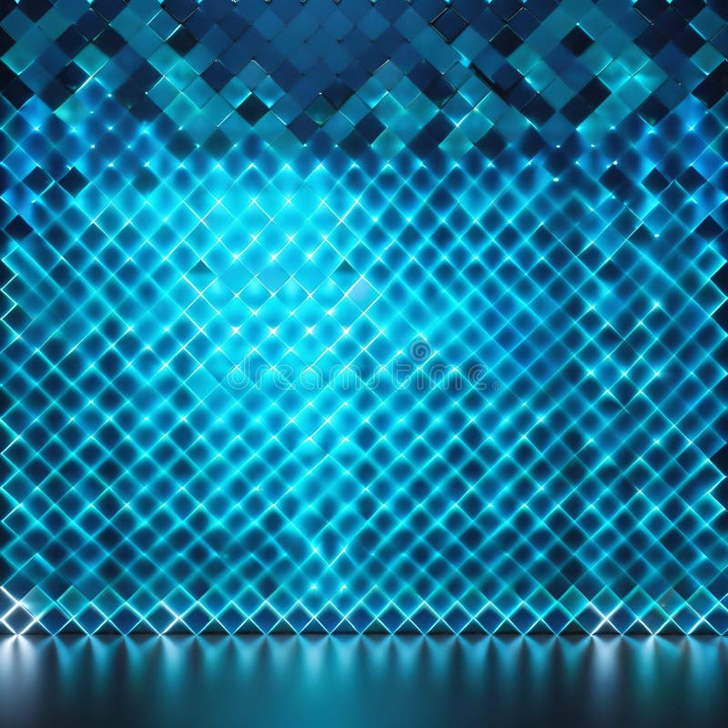 Abstract Blue Illuminating Light Tile Background Stock Illustration ...