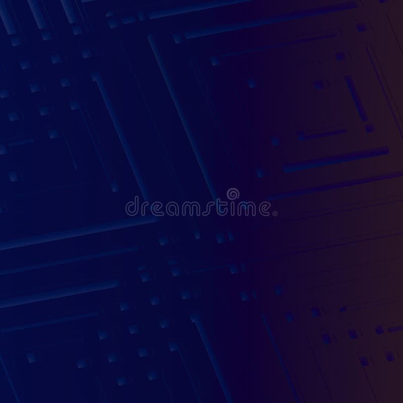 An Abstract Blue Image of a Technology Panel for Design. 3d Stock ...