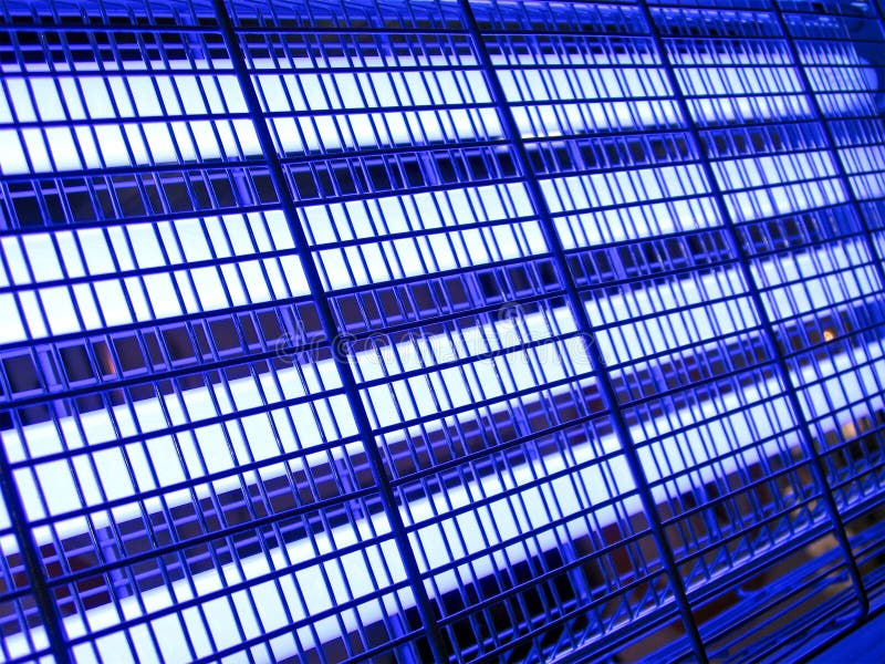 Abstract Blue Industrial Grid,industry Lighting, Stock Photo - Image of ...