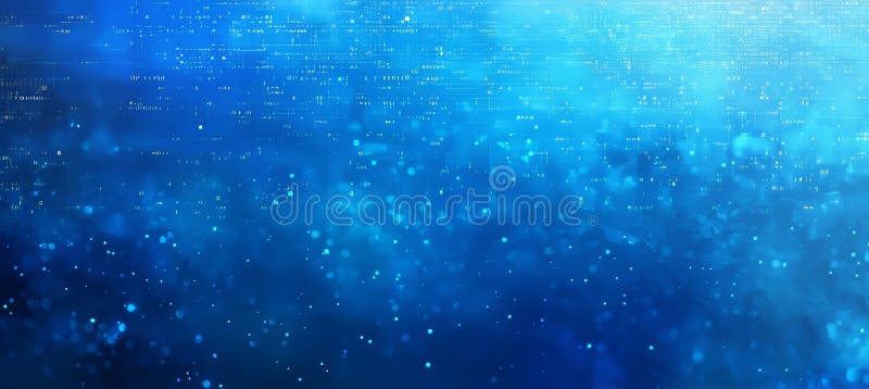 Abstract Blue Information Technology Background with Binary Code and ...