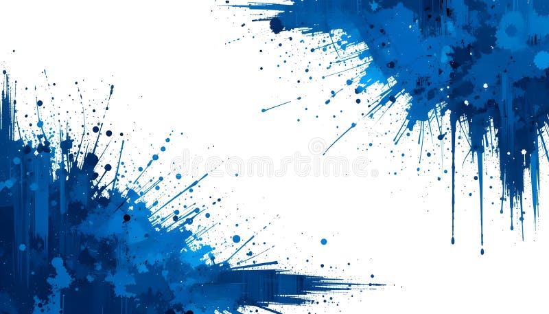 Abstract Beautiful Blue Ink Splatter Background Design. Generative AI ...