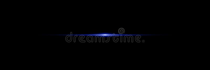 Abstract Blue Laser Beam. Transparent Isolated on Black Background ...