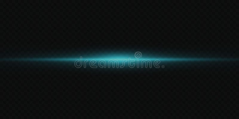 Abstract Blue Laser Beam. Transparent Light Isolated on Transparent ...