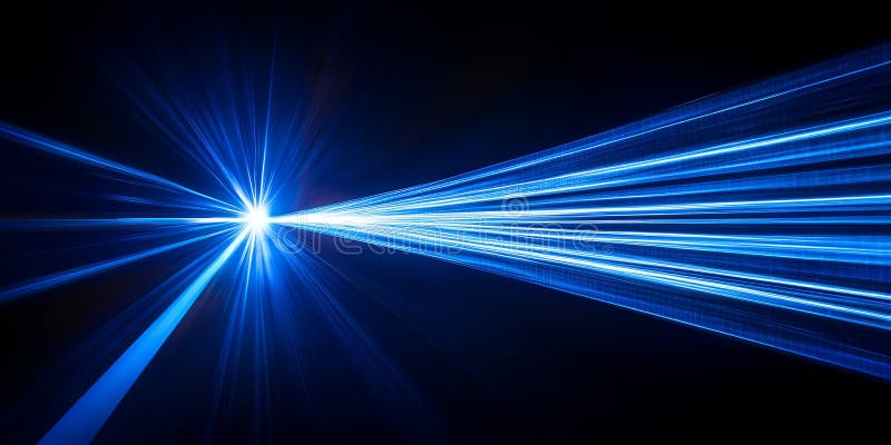 Abstract Blue Laser Beams Light Rays Energy Burst Technology Background ...