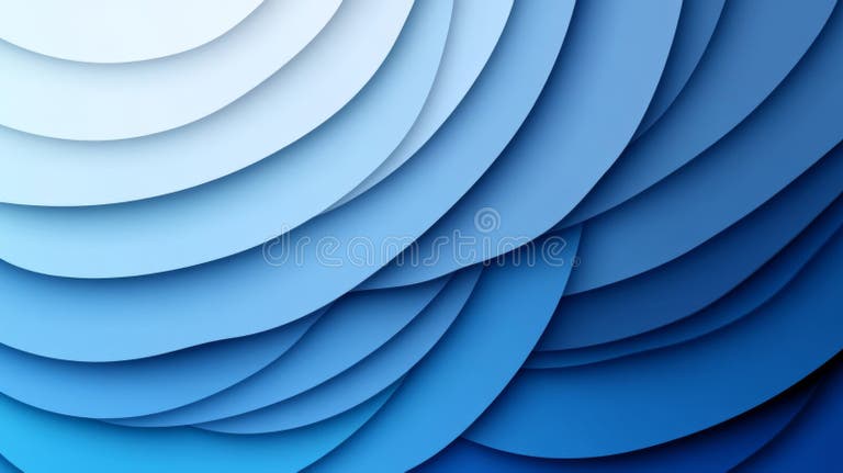 Abstract Blue Layered Circles Background Stock Illustration ...