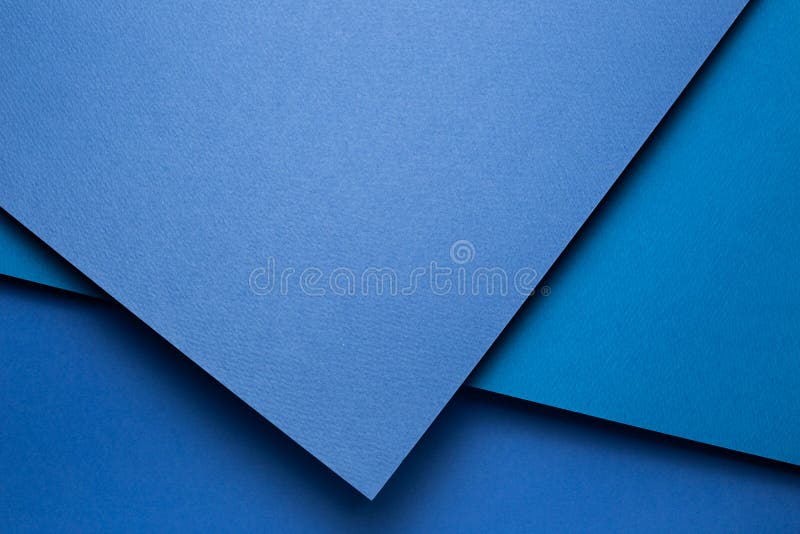 Abstract Blue Layered Color Paper Stock Photo - Image of minimal, line ...