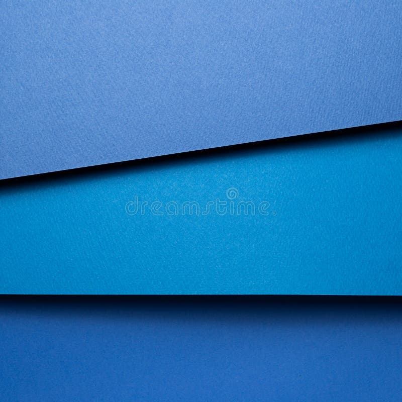 Abstract Blue Layered Color Paper Stock Image - Image of blue, dark ...
