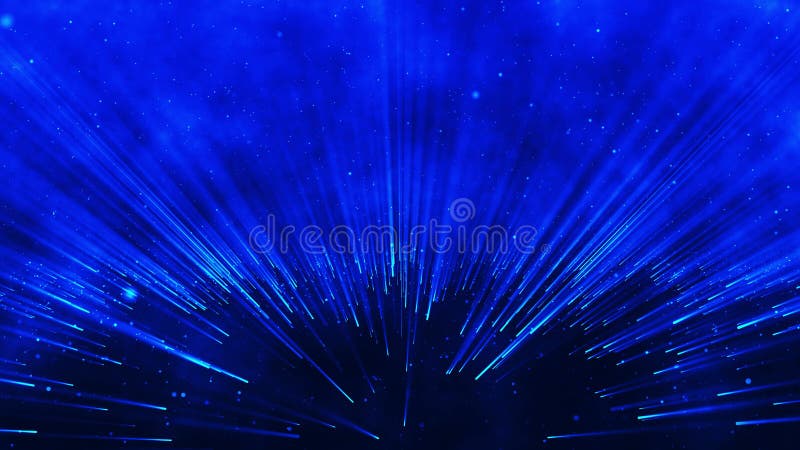 Abstract Blue Led Background with Rays and Motion Dots. Abstract ...