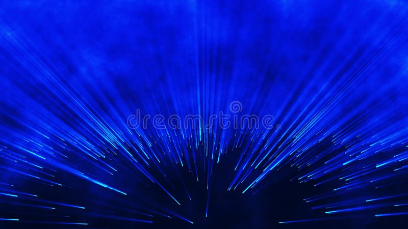 Abstract Blue Led Background with Rays and Motion Dots. Abstract ...