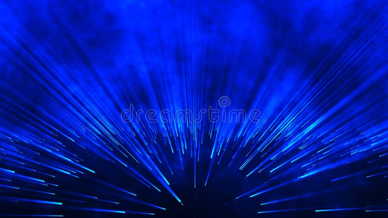 Abstract Blue Led Background with Rays and Motion Dots. Abstract ...