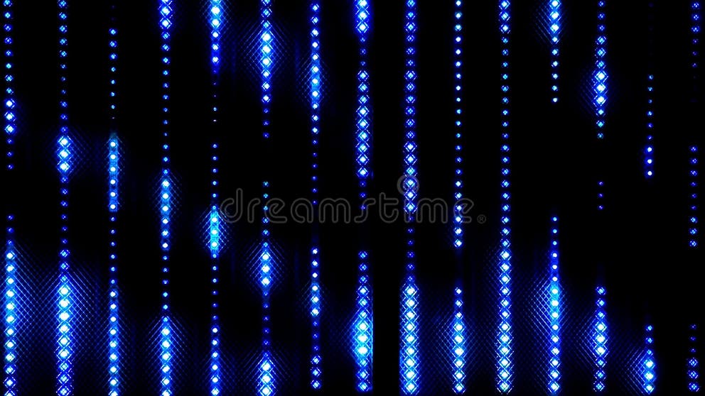 Abstract Blue LED Light Pattern. Abstract Image Featuring Vertical Rows ...