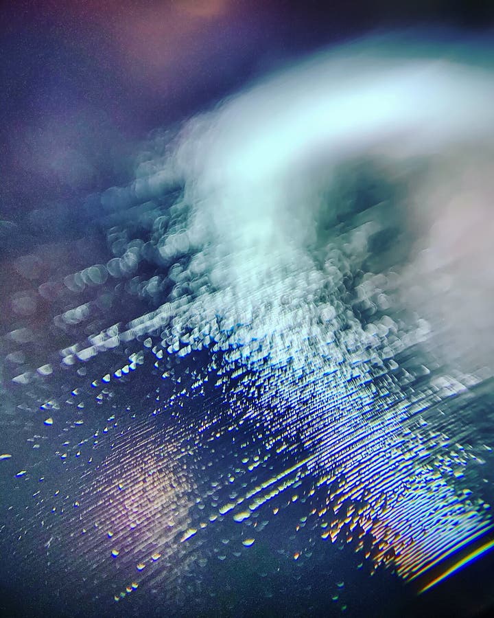 Abstract Blue Light Background with Radial Lines. Rings of Blue Planet ...