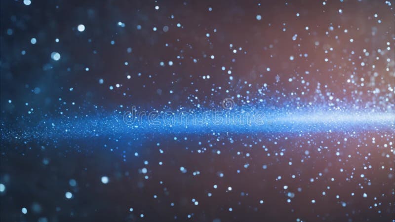 Abstract Blue Light Beam with Glowing Particles Stock Footage - Video ...