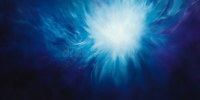 Abstract Blue Light Burst Celestial Glow Energy Power Radiance Stock ...