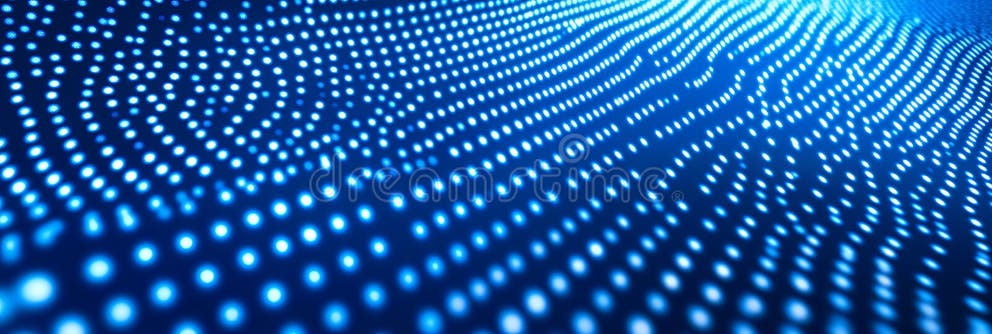 Abstract Blue Light Dots Pattern Digital Technology Background ...