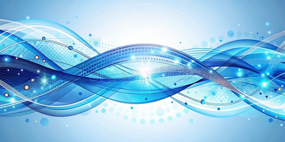 Abstract Blue on Light Blue Modern Design Background Stock Illustration ...