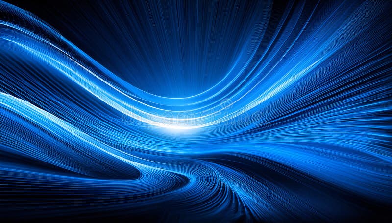 Abstract Blue Light Motion Waves, Gradient Background, for Documents ...