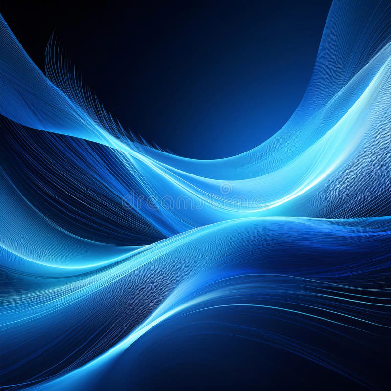 Abstract Blue Light Motion Waves, Gradient Background, for Documents ...