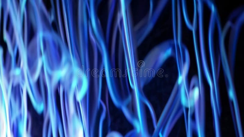 Abstract Blue Light Patterns with Flowing Energy Concept Stock Video ...