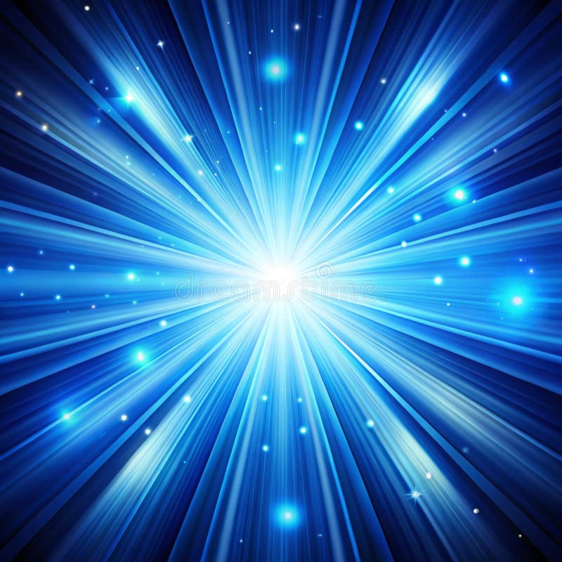 Abstract Blue Light Rays Background Stock Illustration - Illustration ...