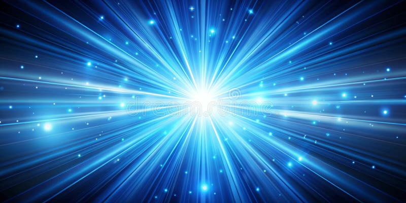 Abstract Blue Light Rays Background Stock Illustration - Illustration ...