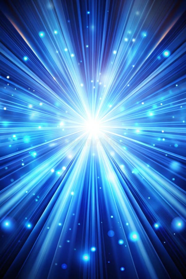 Abstract Blue Light Rays Background Stock Illustration - Illustration ...