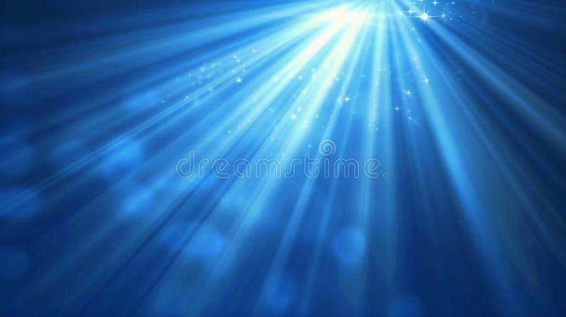 Abstract Blue Light Rays Background. Generative Ai Stock Illustration ...