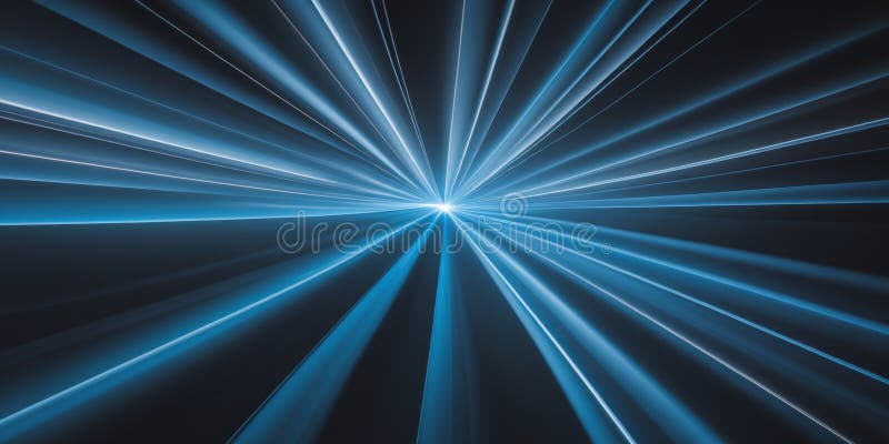 Abstract Blue Light Rays on Black Background - Dramatic Lighting Effect ...