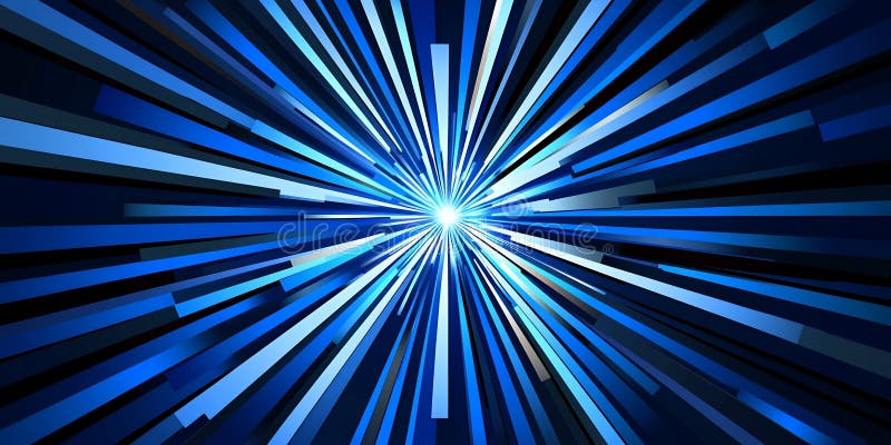 Abstract Blue Light Rays Burst Background Speed Energy Technology Stock ...